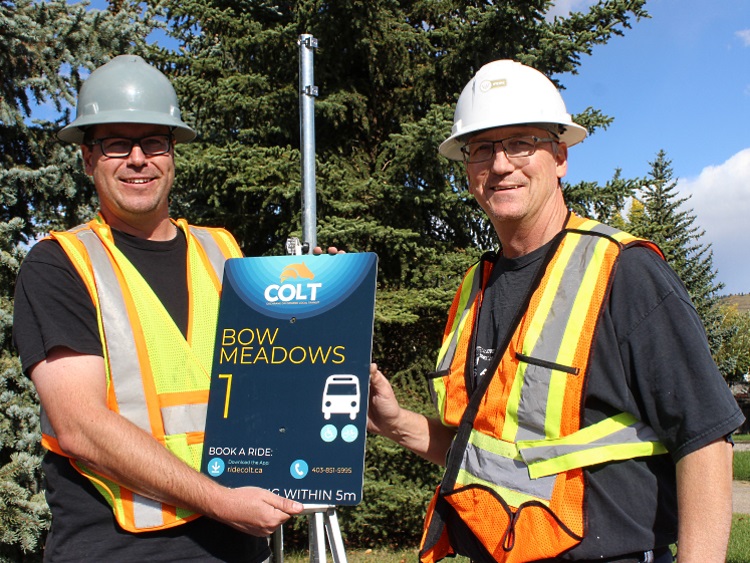 COLT app available, bus stop signs going up - CochraneNow: Cochrane ...