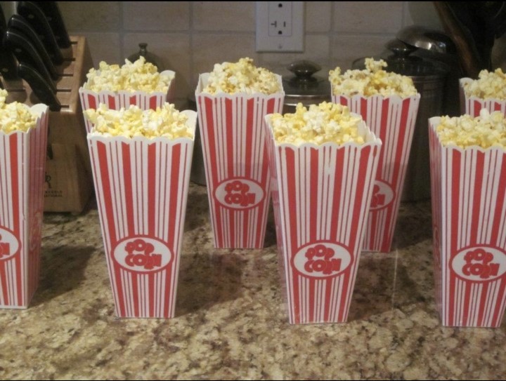 Eat some great popcorn while helping out the local food bank ...