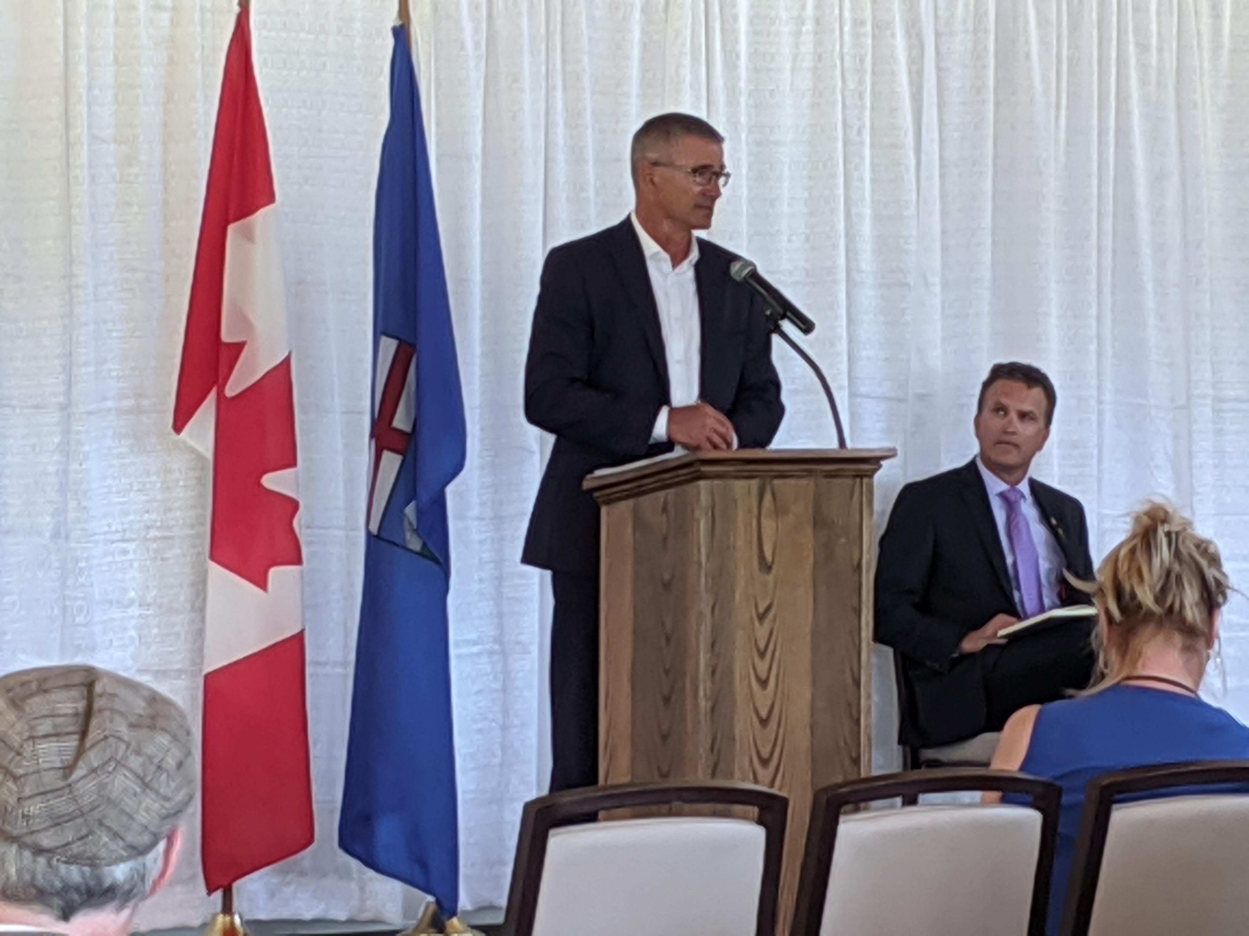 Minister of Finance, Travis Toews pays a visit to Cochrane ...