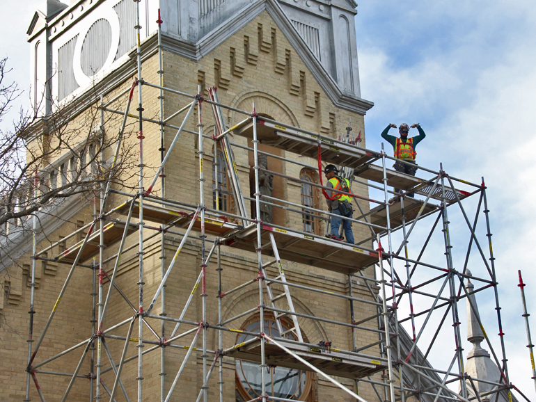 Ste. Anne parish stabilizing bell tower - CHVNRadio: Southern Manitoba ...