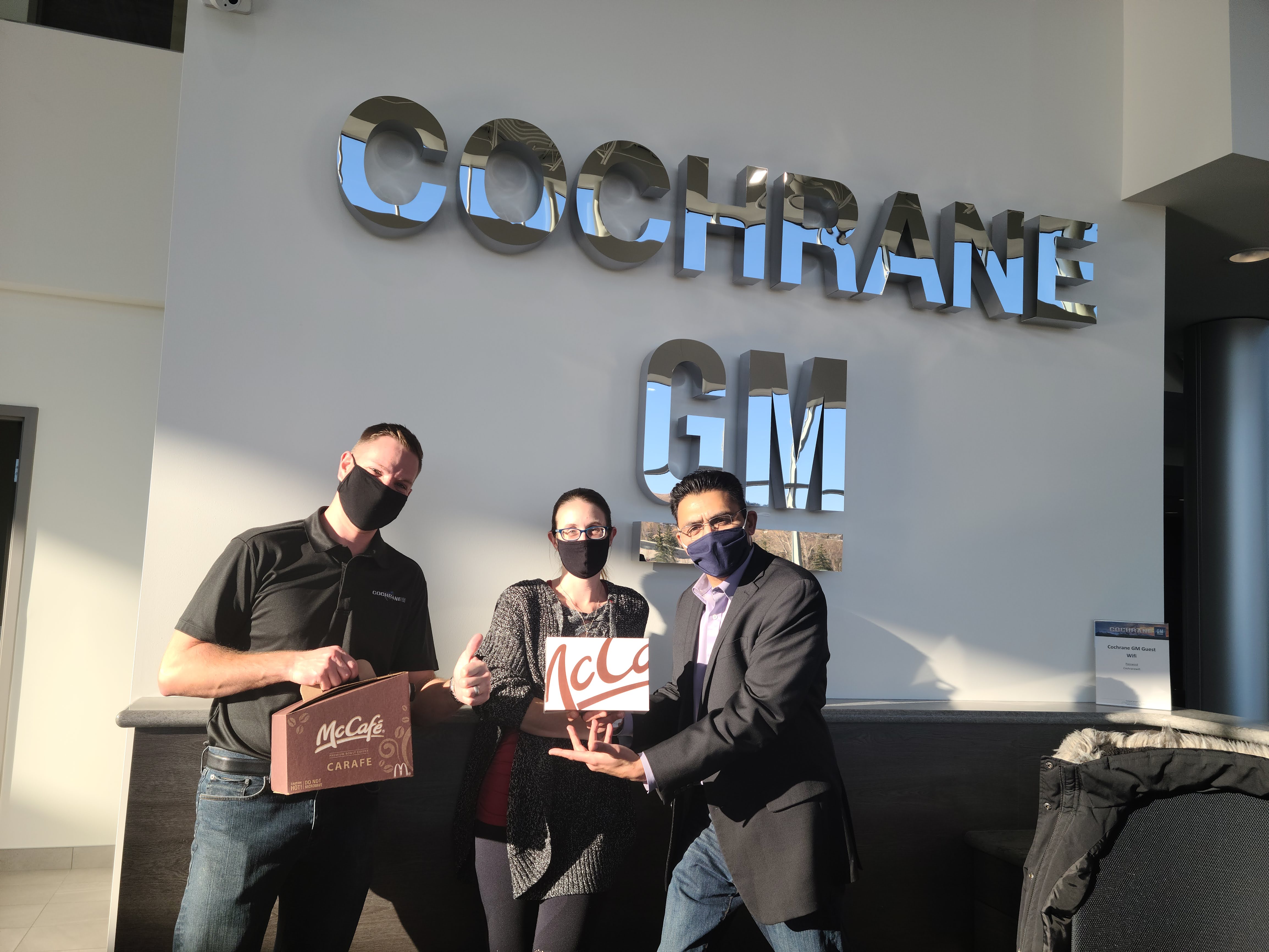 The McCafe Coffee Break parks at Cochrane GM - CochraneNow: Cochrane ...