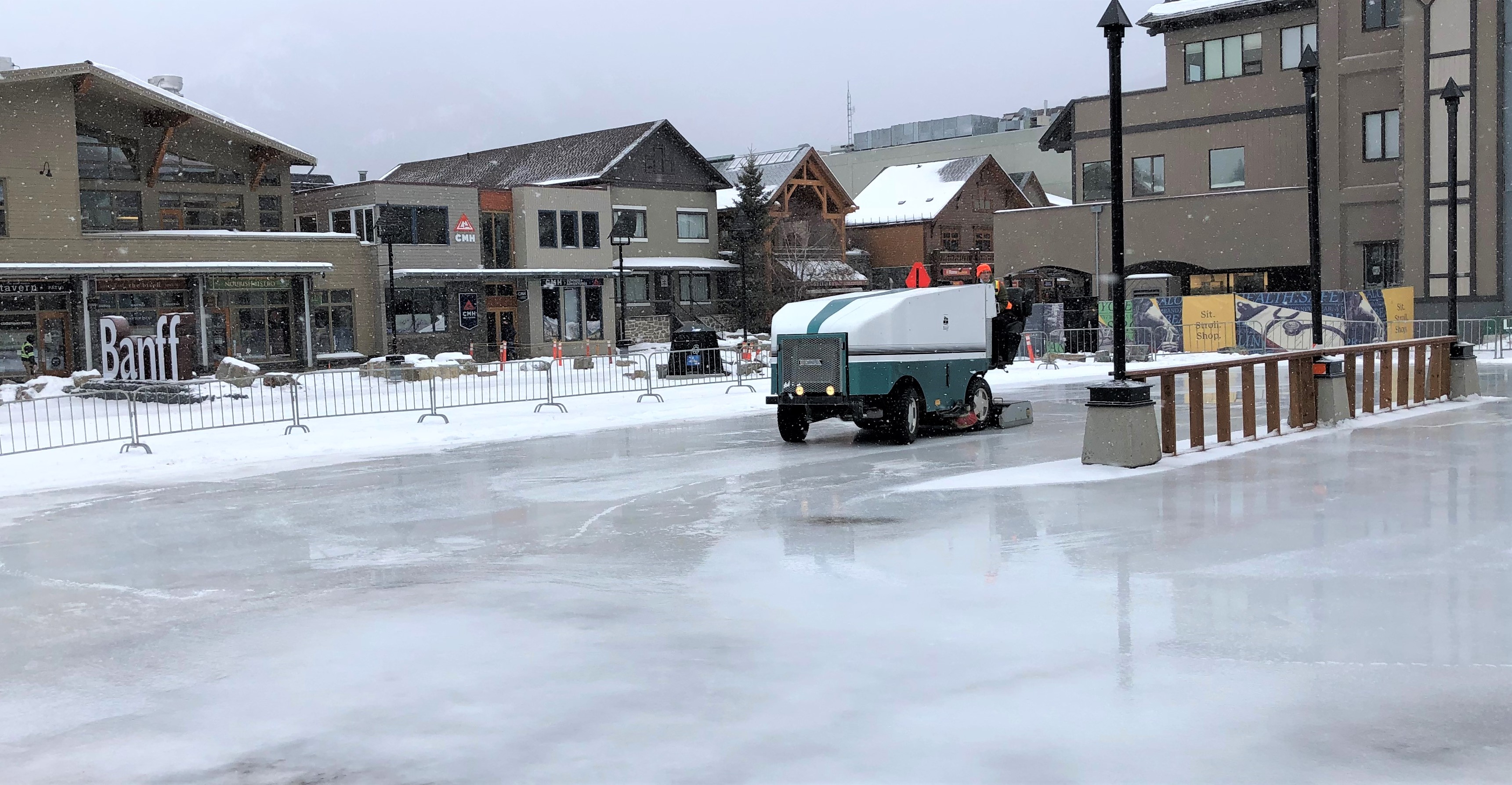 Banff has turned a street into a skating rink, what can we do that is ...