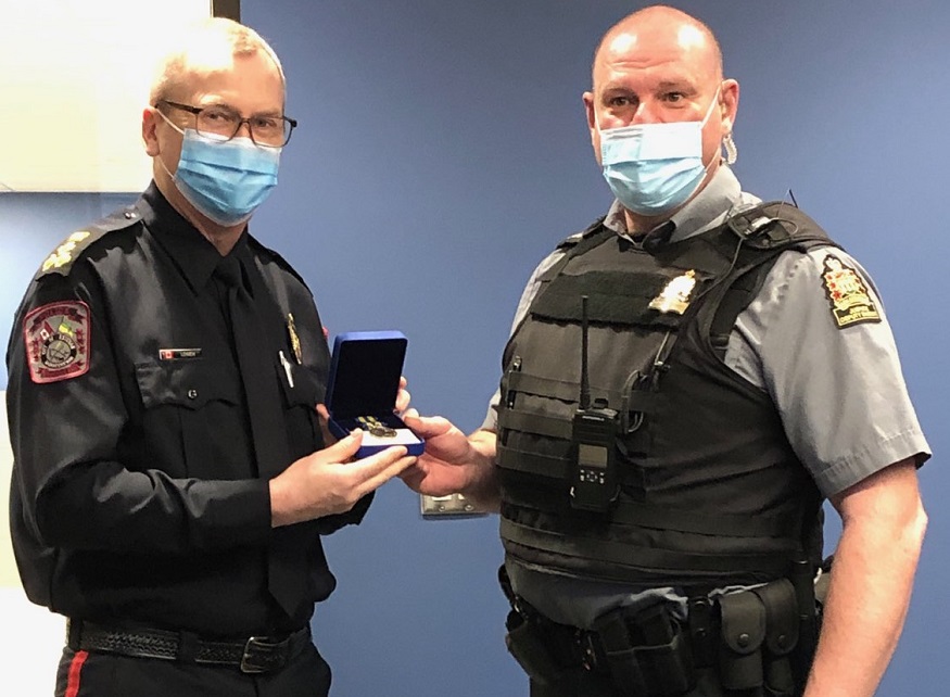 Craig Bird receives exemplary medal from EPS - DiscoverEstevan.com ...