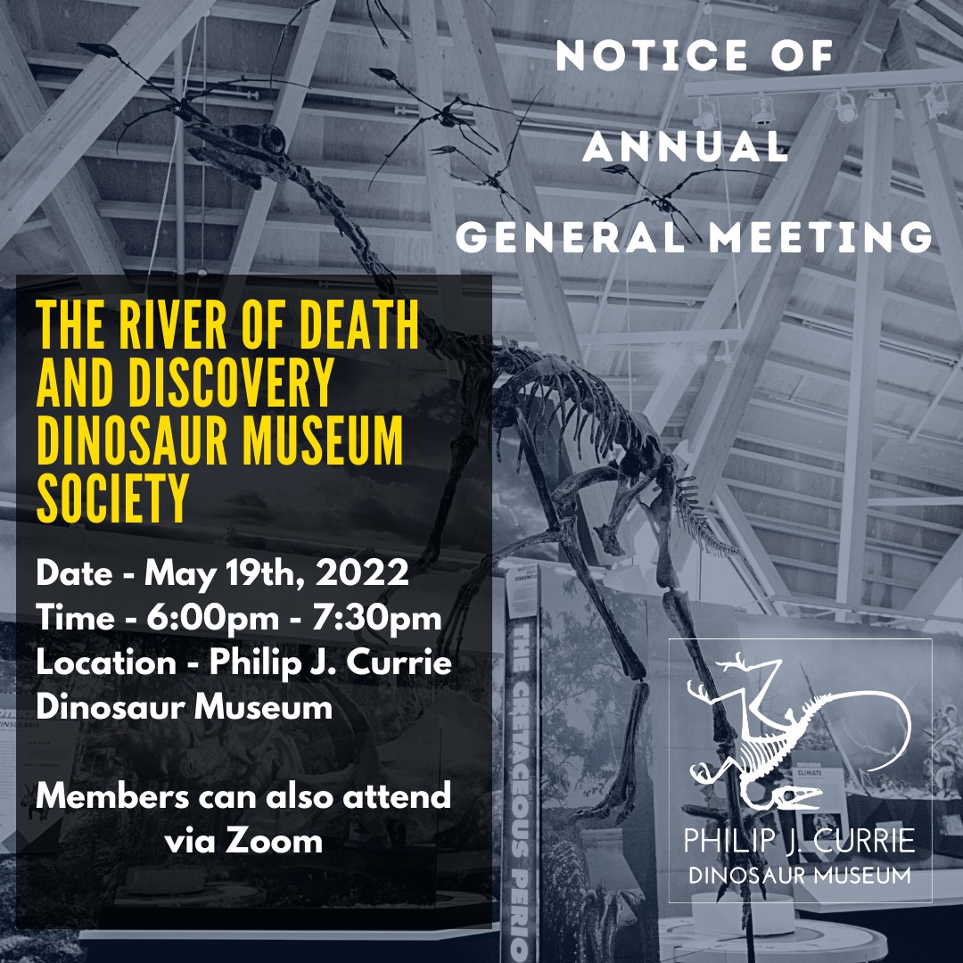 Philip J. Currie Dinosaur Museum AGM May 19th - ReachFM: Peace Country ...