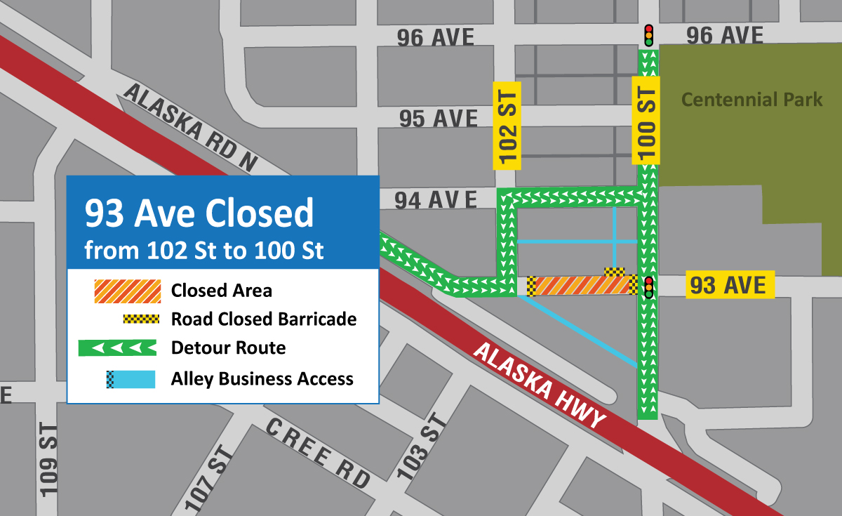 Construction underway on 93 Avenue in Fort St. John - ReachFM: Peace ...
