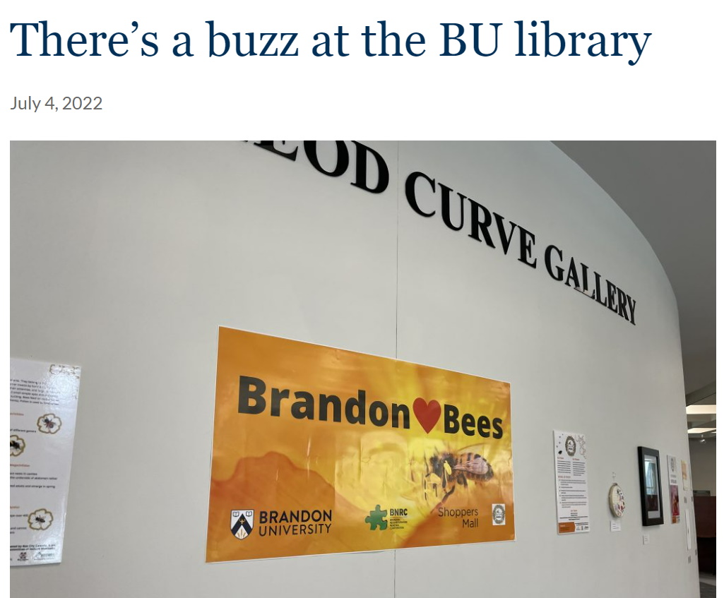 Brandon U Continues Pollinator Awareness through 'Bee-loved' Art ...