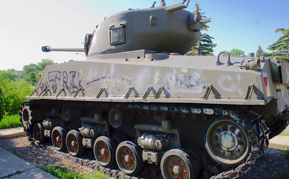 Historic tank in Swift Current defaced - SwiftCurrentOnline.com - Local ...