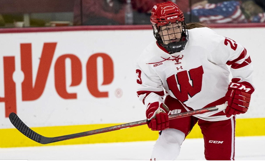 Sarah Wozniewicz hits ice against US this week at WinSport ...