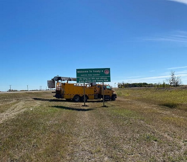 Treaty boundary signage unveiled on Highway 11 - DiscoverHumboldt.com ...
