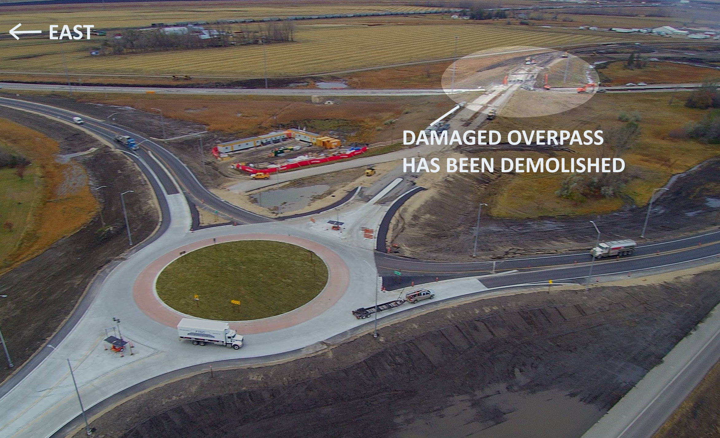 See aerial view of West-End roundabout now open - PortageOnline.com ...