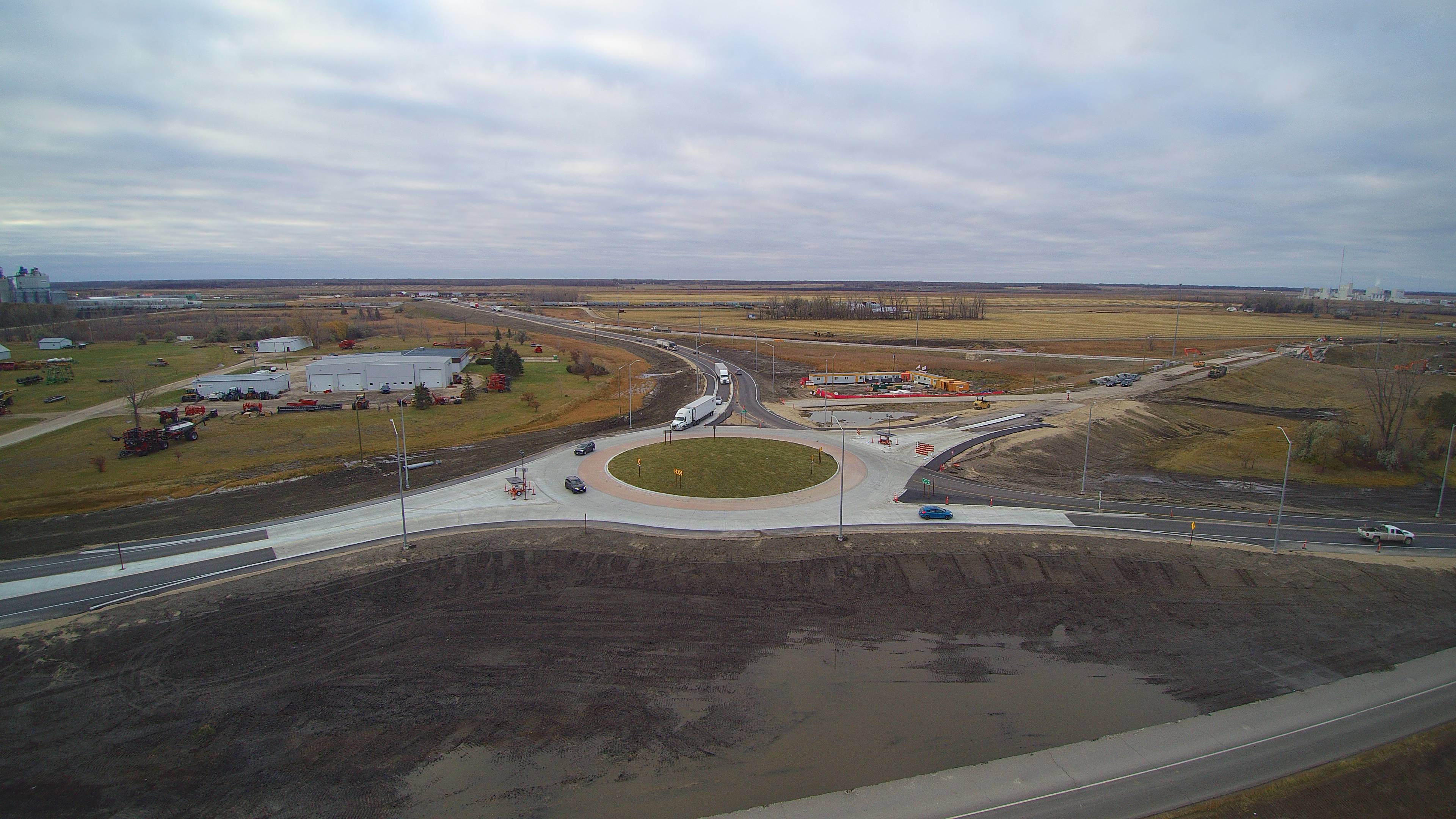 See aerial view of West-End roundabout now open - PortageOnline.com ...