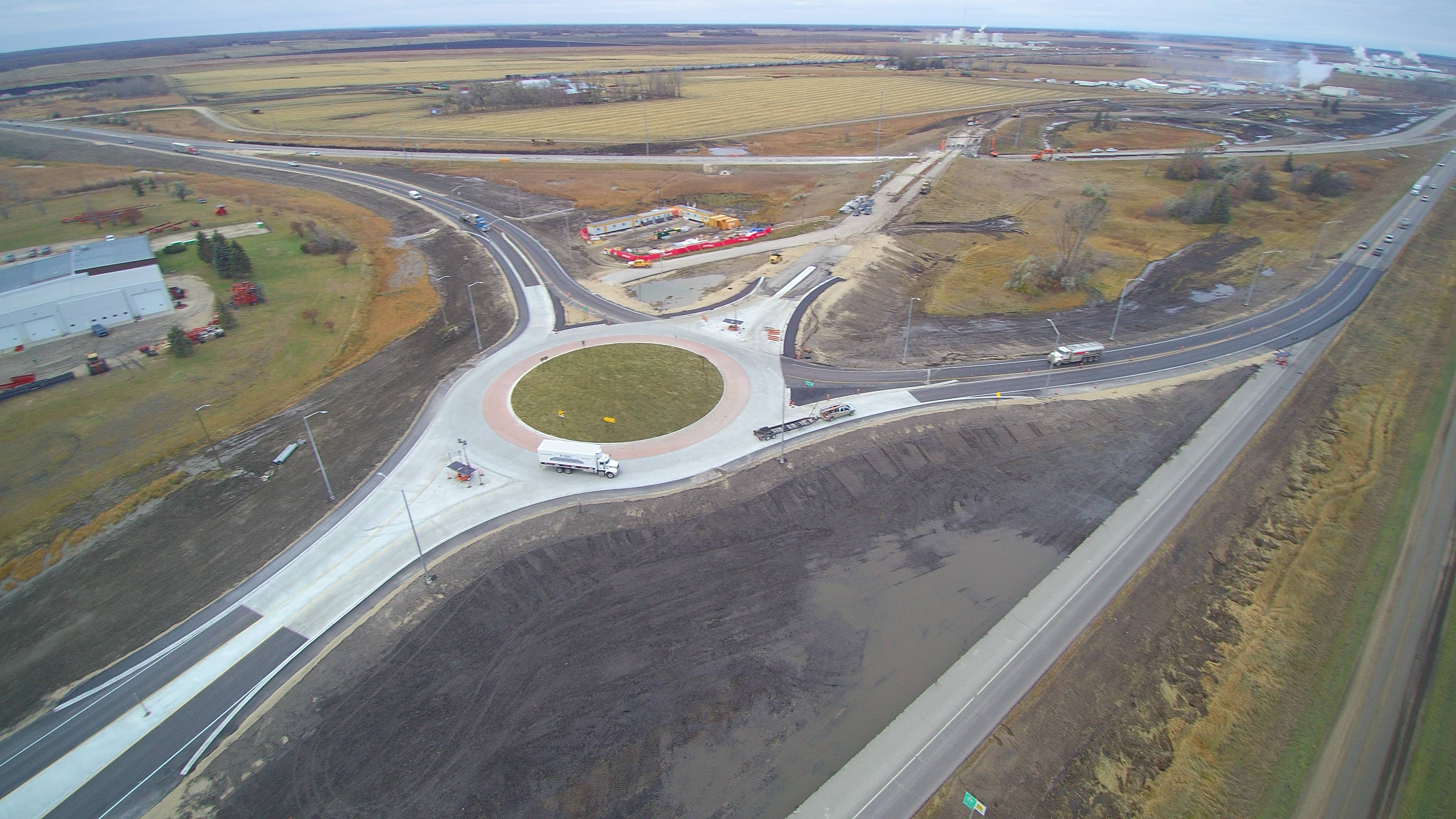 See aerial view of West-End roundabout now open - PortageOnline.com ...
