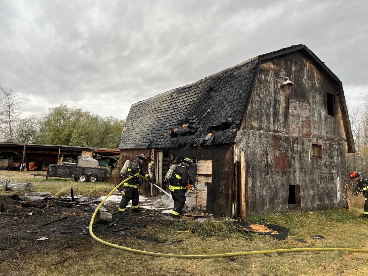County Regional Fire Service responds to structure fire near Dimsdale ...