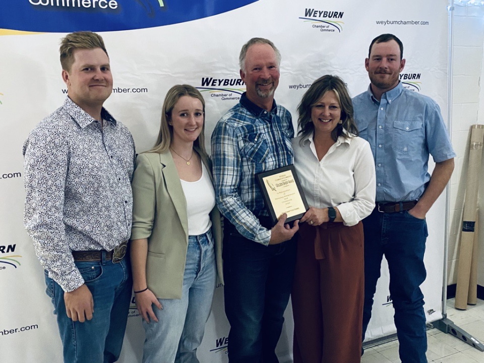 Whitrow family receives Golden Sheaf Award - DiscoverWeyburn.com ...