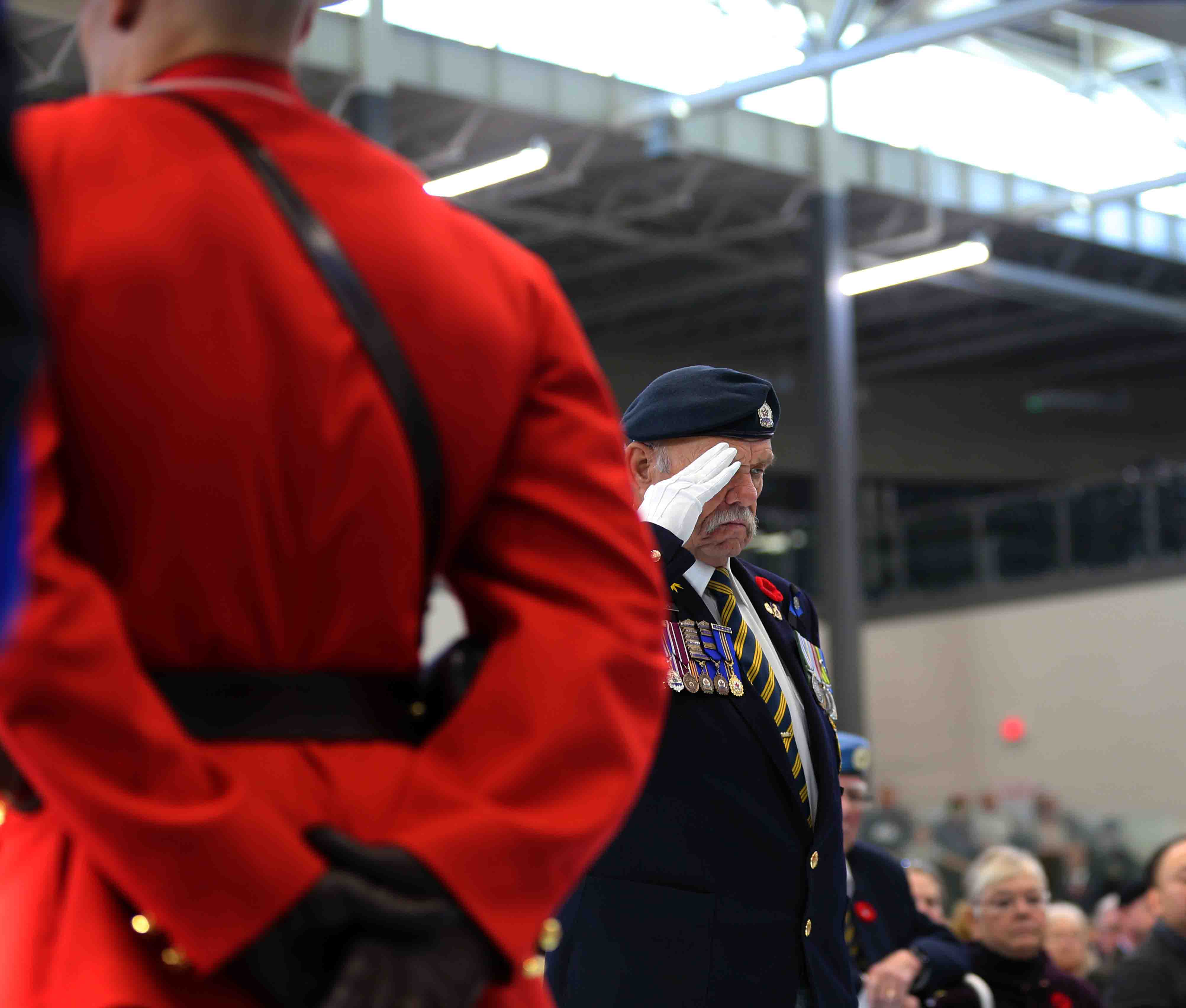In Photos: Airdronians bow their heads in reflection on Remembrance Day ...