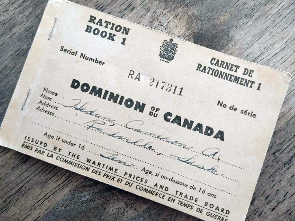 WWII ration book from Saskatchewan surfaces in Steinbach ...