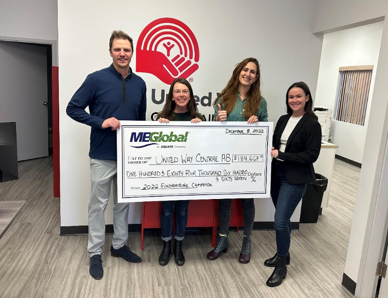 MEGlobal employees set new record in annual United Way campaign ...