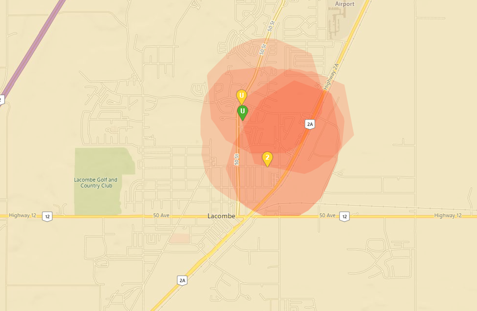 UPDATE: Power restored (Unplanned power outage in Lacombe ...