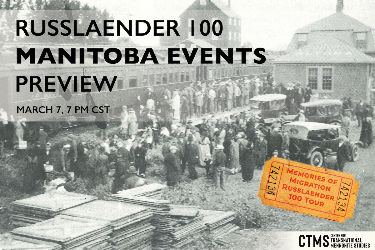 Centenary of Russian Mennonite migration Canada being recognized with ...