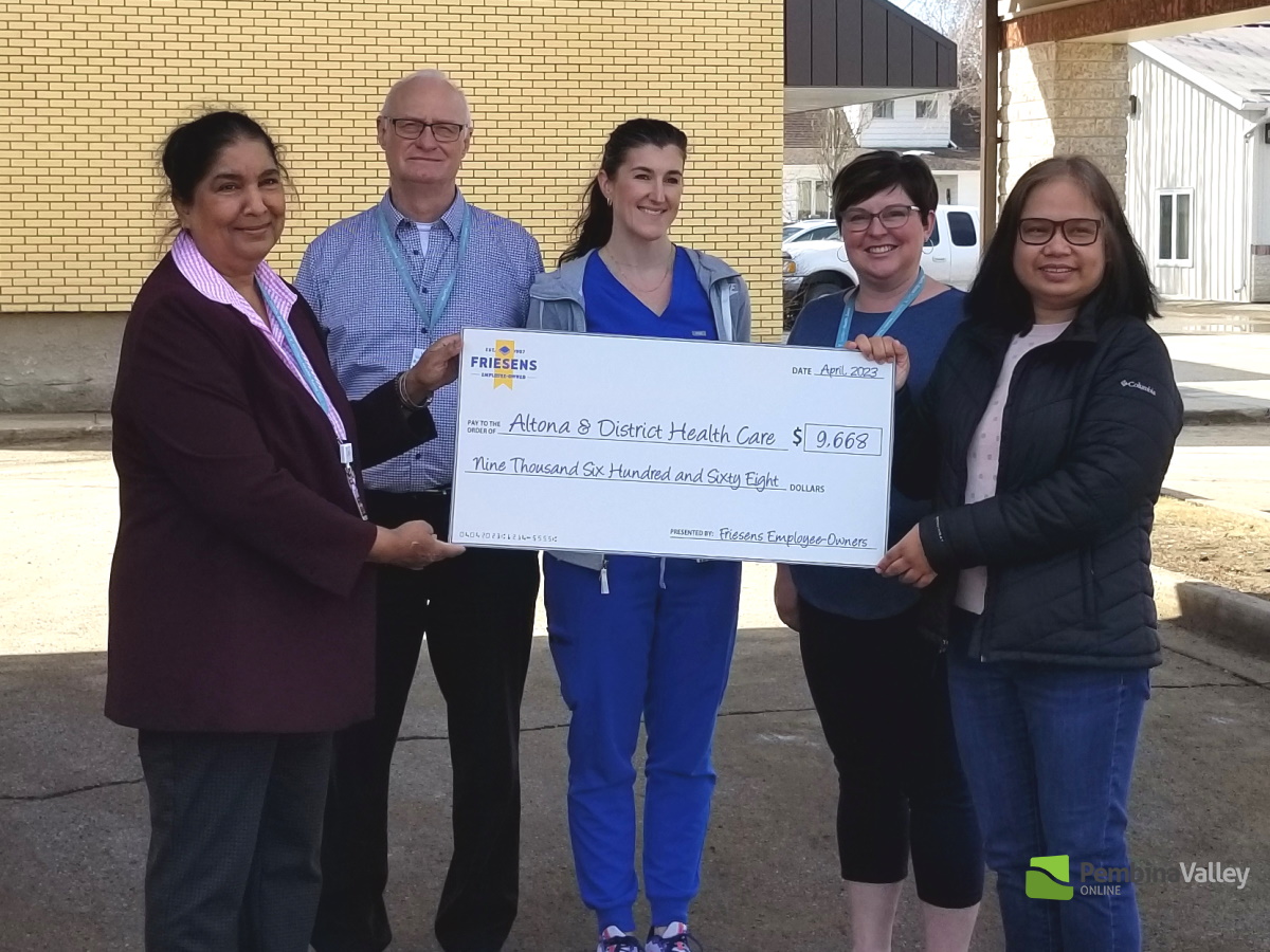 Friesens donation lifts spirits of Altona hospital staff ...