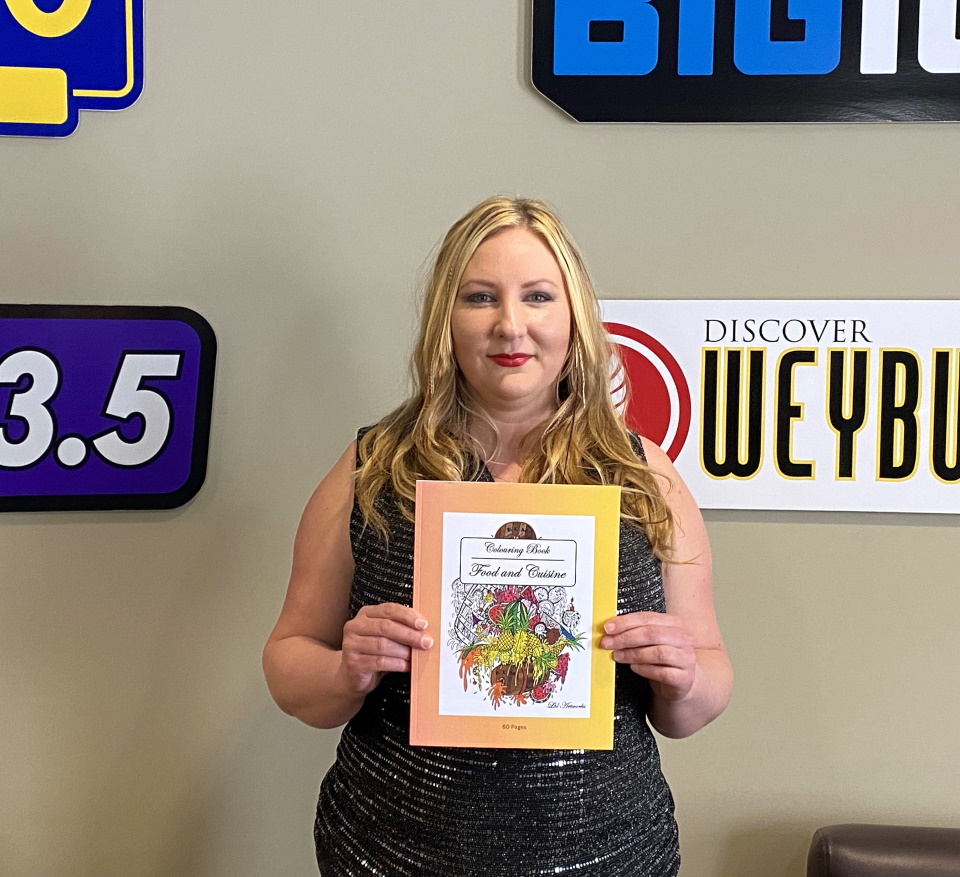 Weyburn artist, author creates mouth-watering colouring book ...