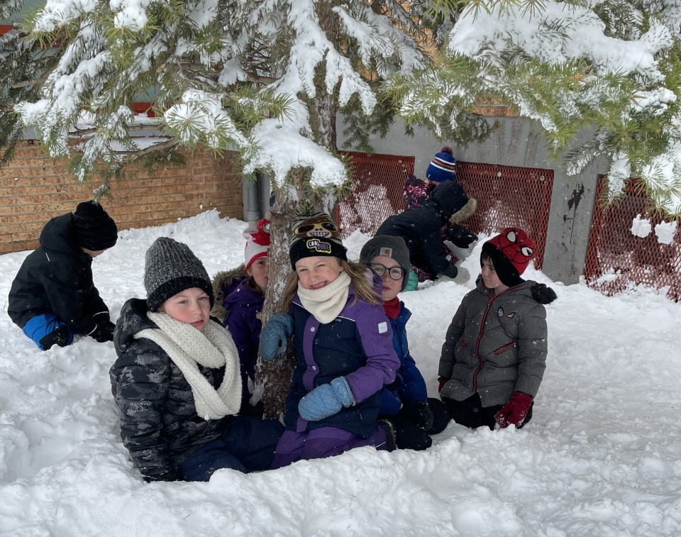 Students and teachers making the most of snowstorm at Estevan schools ...
