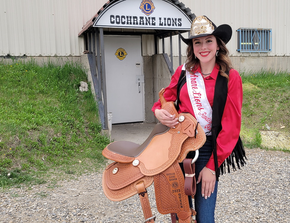 Queen set for the rodeo season with new custom saddle - CochraneNow ...