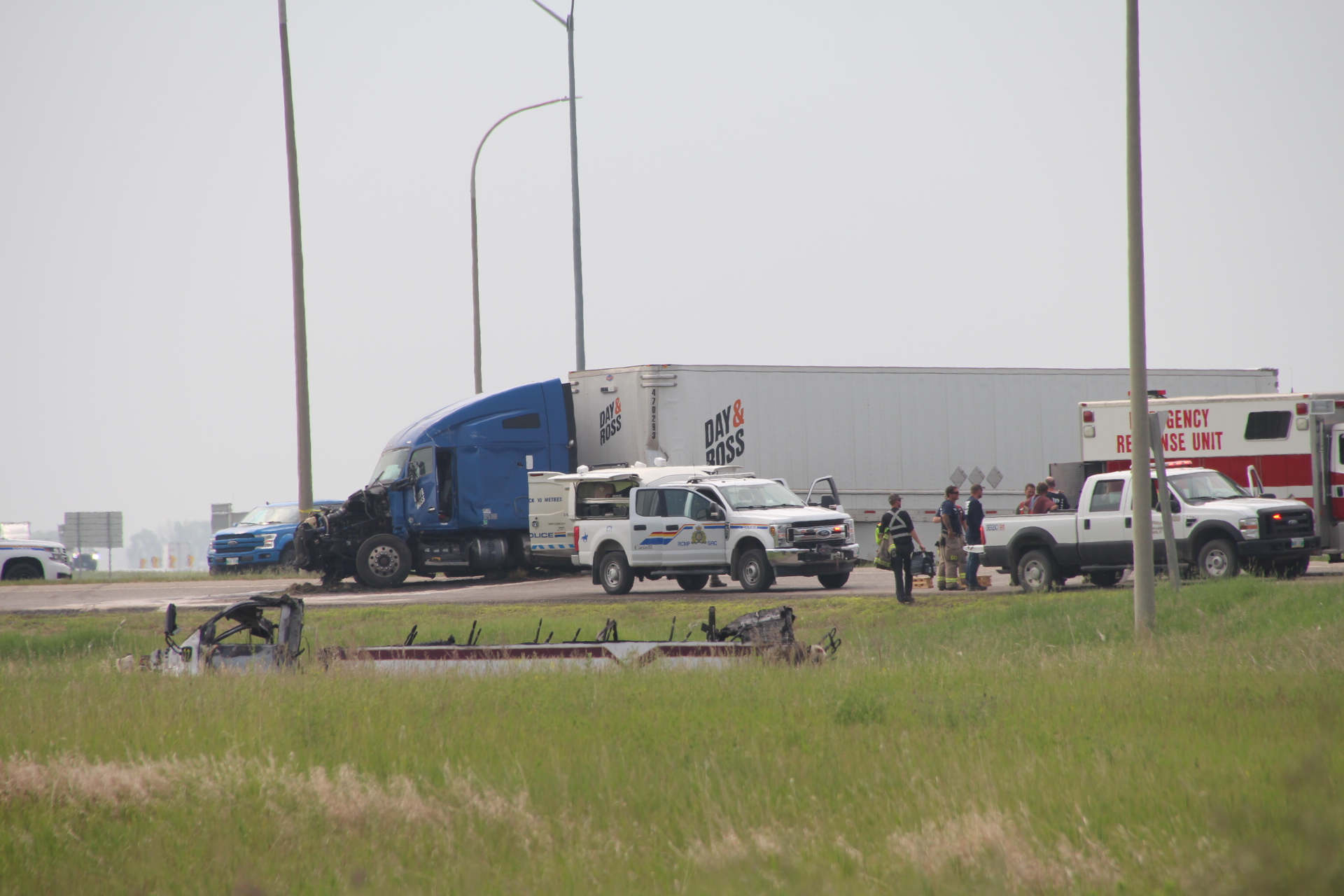 UPDATE: Crash near Carberry with semi-truck and Handi-Transit van ...
