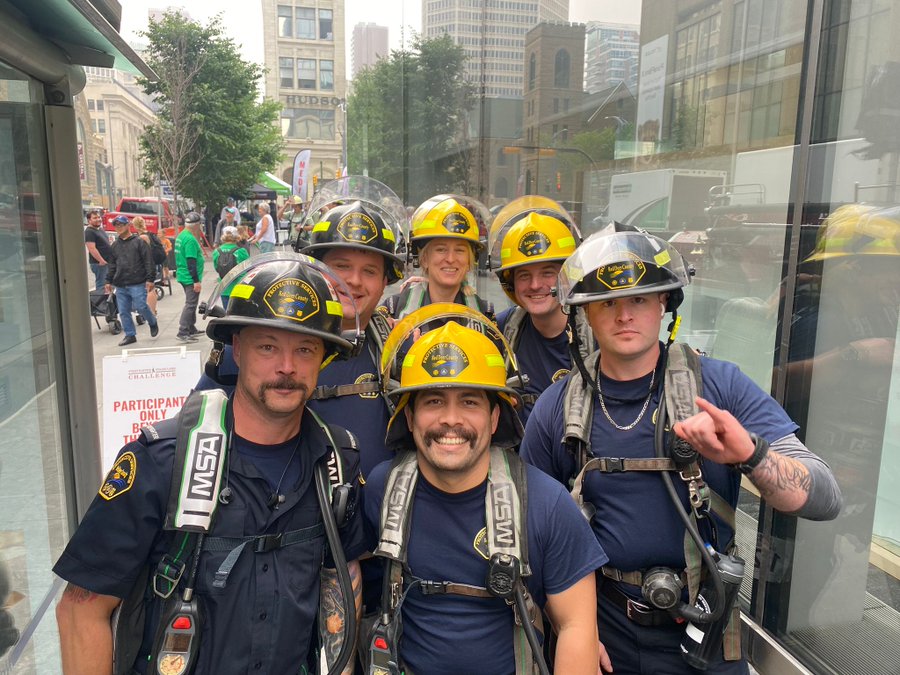 Red Deer County Fire Fighters raise over $9,000 at Calgary stair climb ...