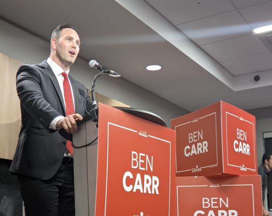 'Thank you for putting faith in me': Liberal Ben Carr to fill late ...