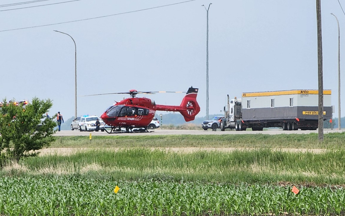 Highway closed due to crash near Carberry, STARS on scene, patients ...