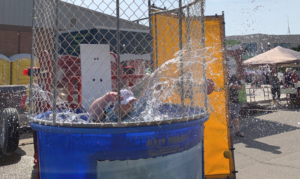 Dunk tank splashes up funds for The Center - SwiftCurrentOnline.com ...