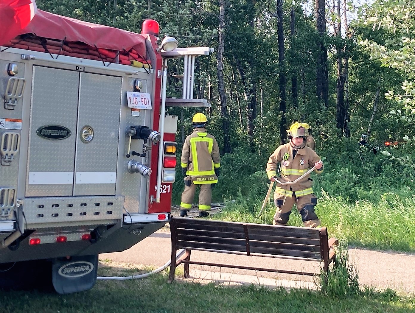 Sylvan Lake Fire called to grass fire Saturday night ...