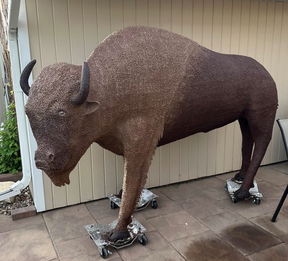 Bison sculpture to be installed at Tourism Moose Jaw - DiscoverMooseJaw ...
