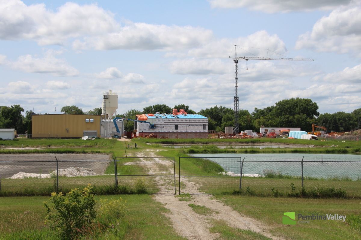 Reservoir expansion at about the half-way mark at PVWC's Letellier ...