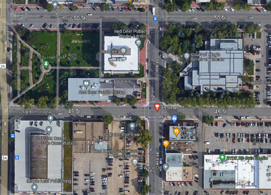 Road closure near Red Deer's new Justice Centre this week ...