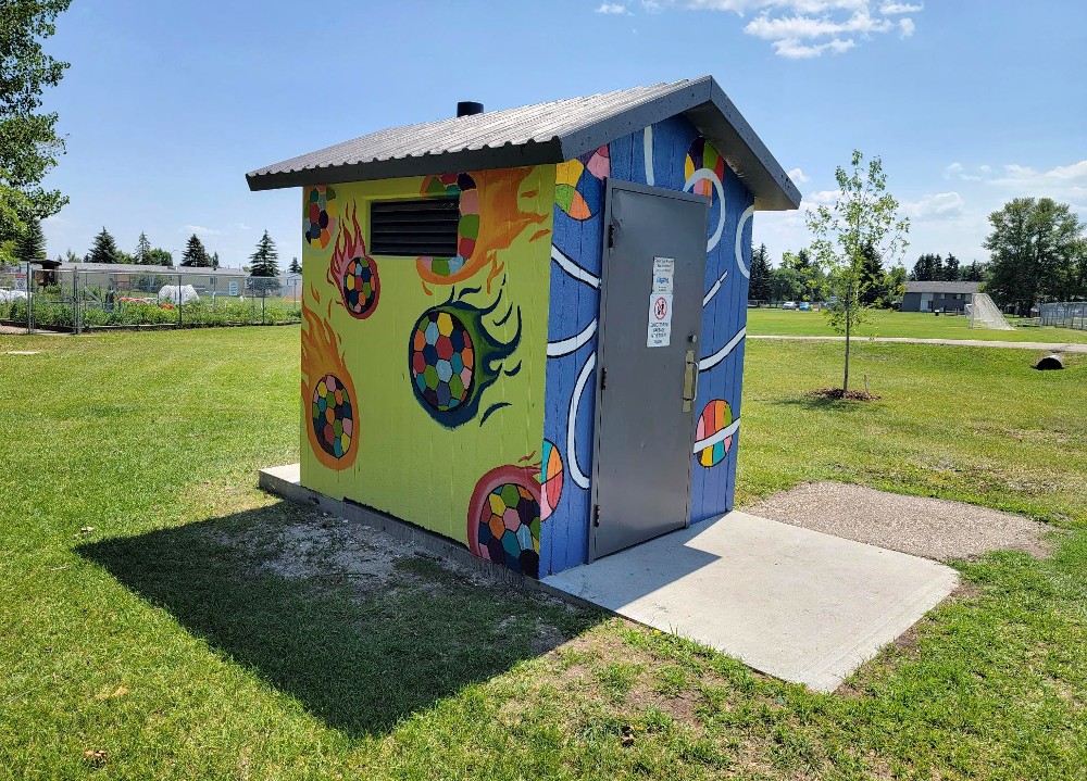 Okotoks has three newly painted potties - HighRiverOnline.com - Local ...