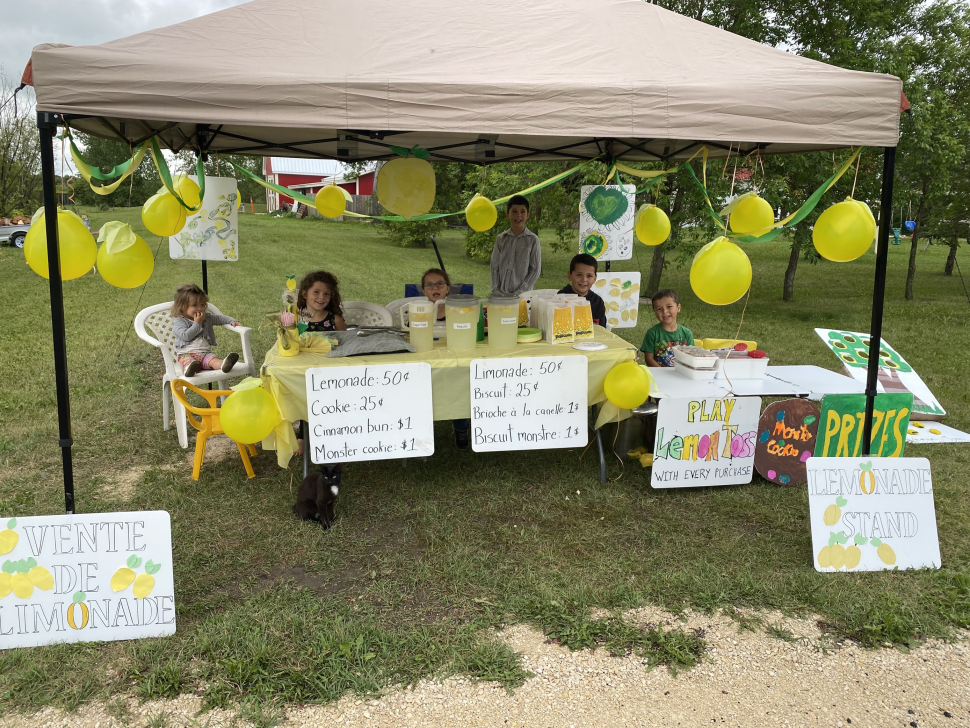 20 different lemonade stands throughout Ritchot compete to see who is ...