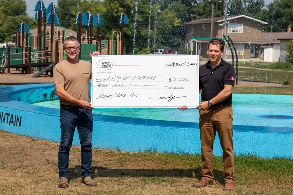 Portage Mutual Insurance makes big donation to Rotary Skate Park ...