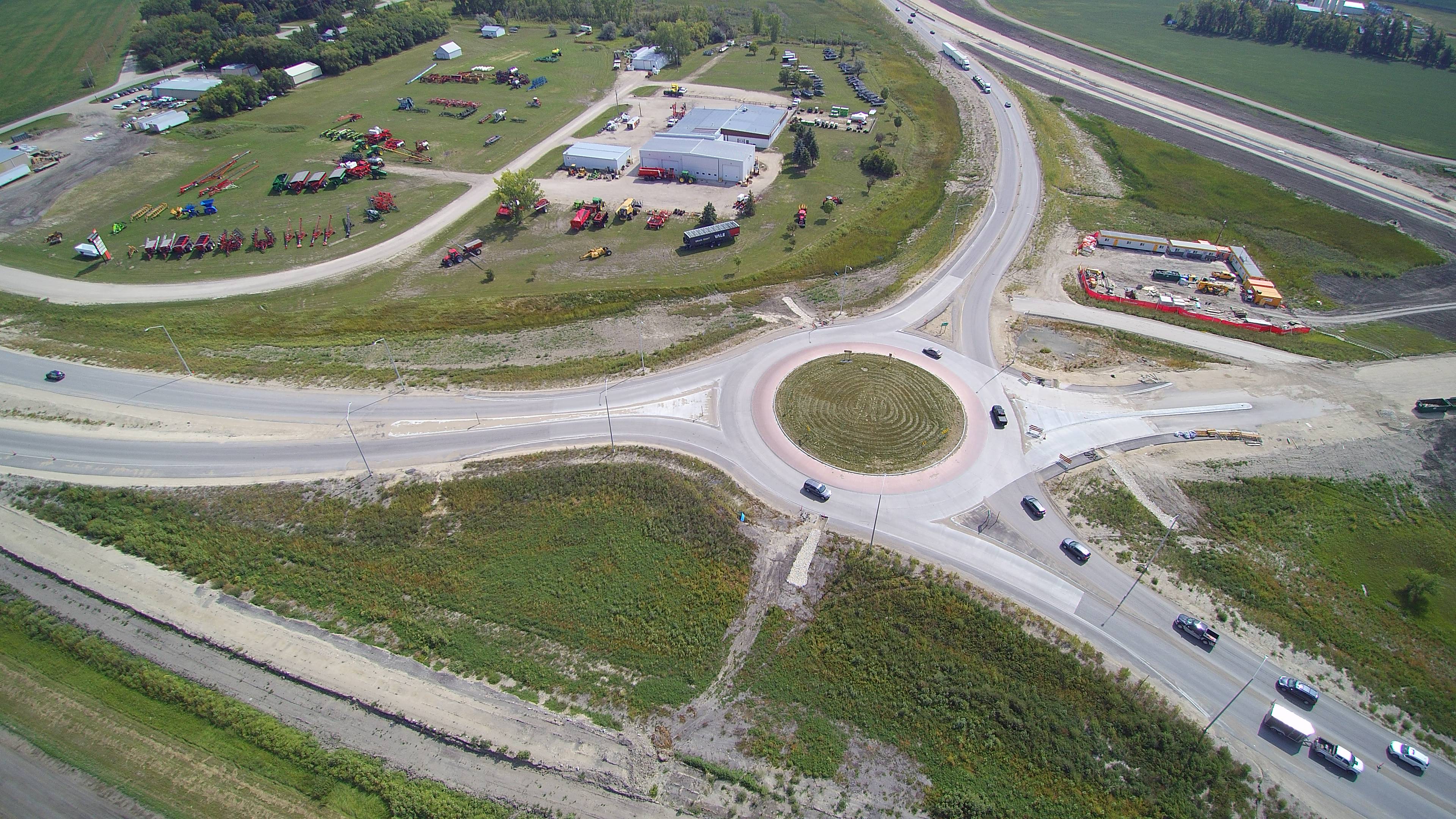 Sky-view: Second roundabout in west-end development taking shape ...