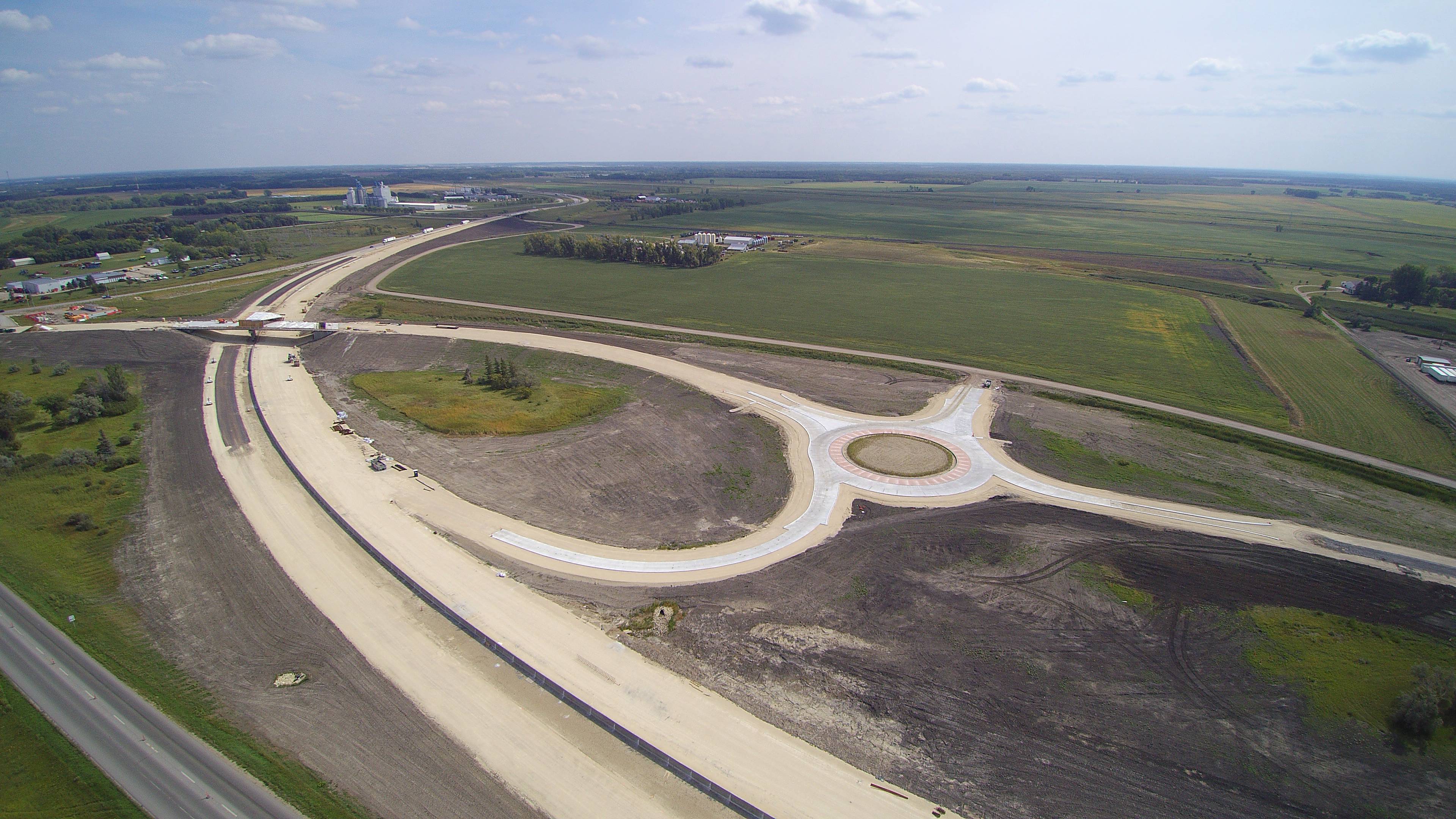 Sky-view: Second roundabout in west-end development taking shape ...