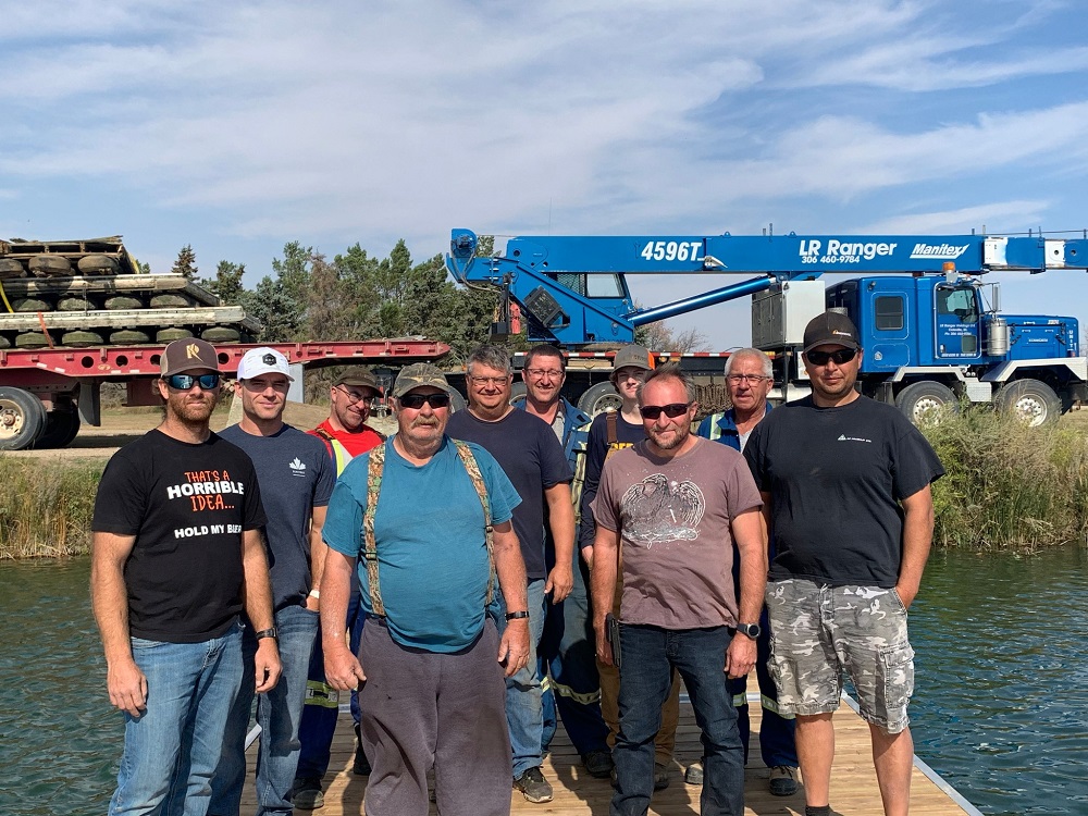 PHOTOS: New dock installed at Kerrobert Reservoir - WestCentralOnline ...