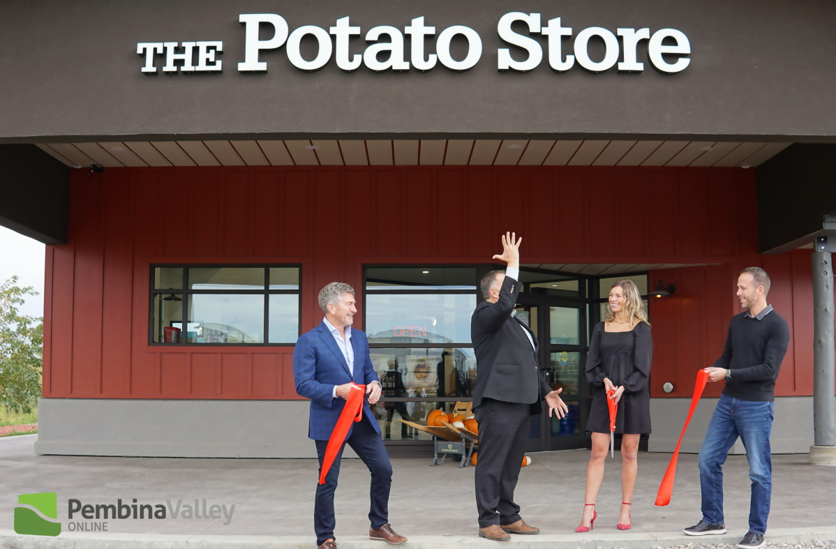 New, larger Potato Store "offers much more than potatoes," says Kroeker Farms Liana Fehr ...