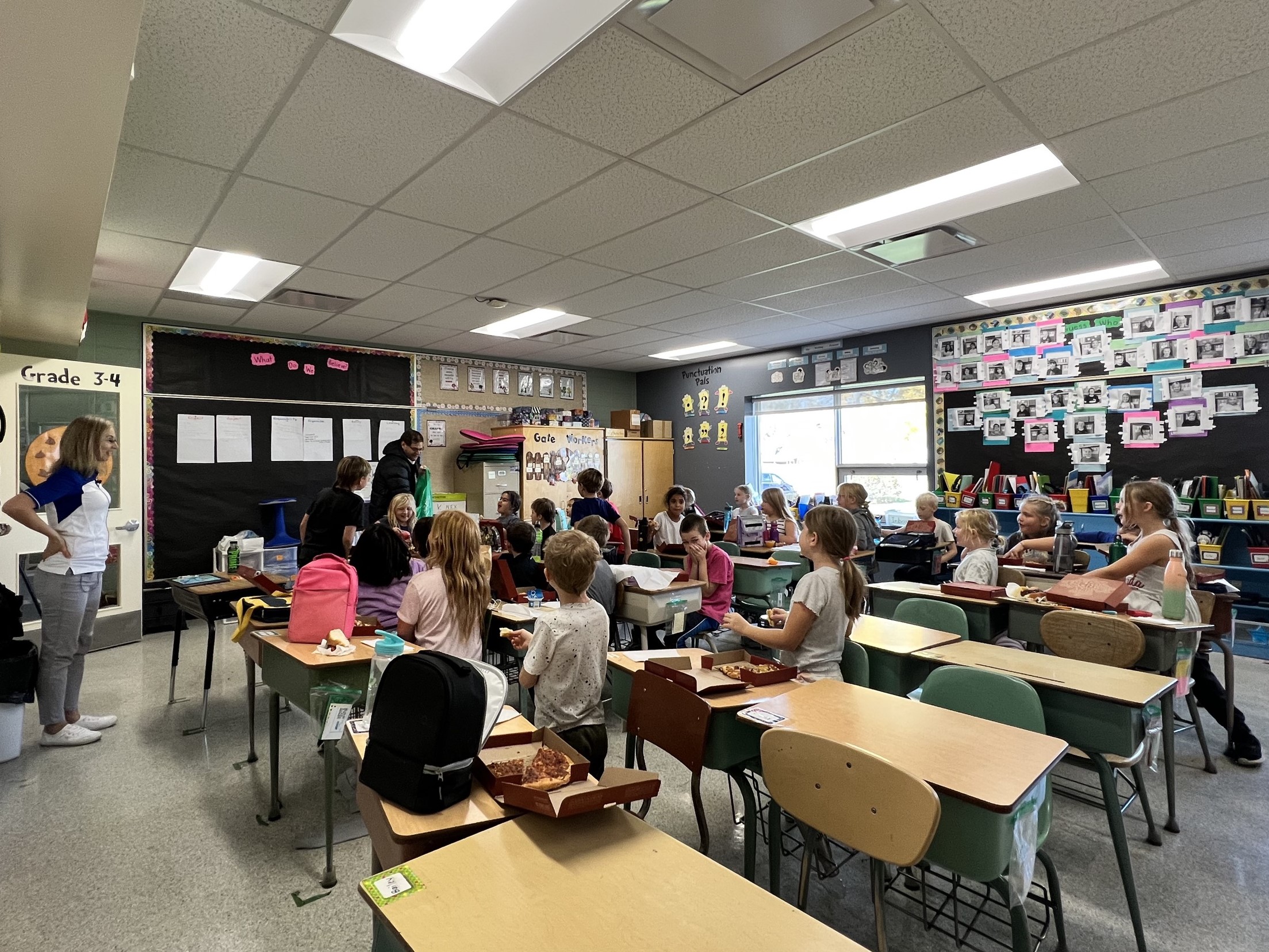 Kicking off our Classroom of the Month lunch parties in Gull Lake ...