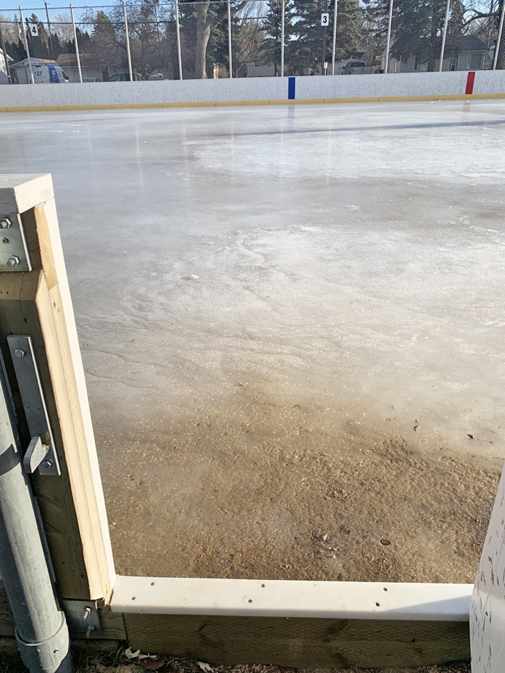 Un-wintry weather prevents public from using the Steinbach outdoor rink ...