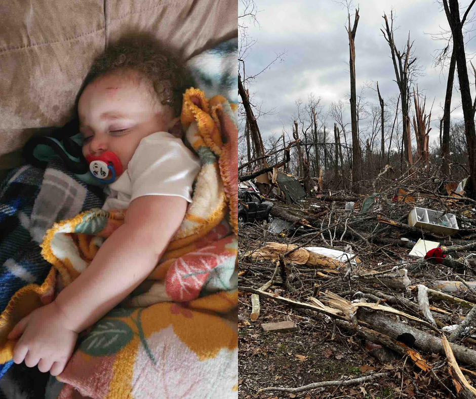 Miracle baby ripped from home by tornado found sleeping in tree ...