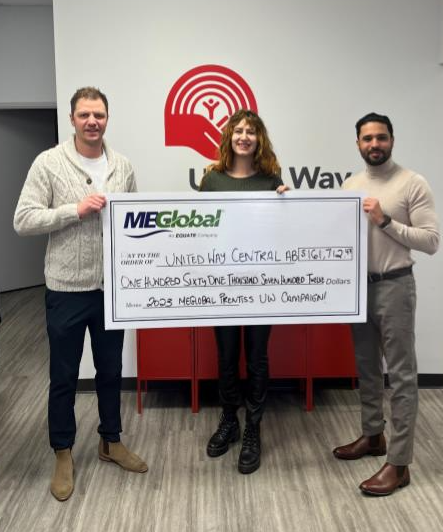 United Way Central Alberta receives large donation from MEGlobal ...