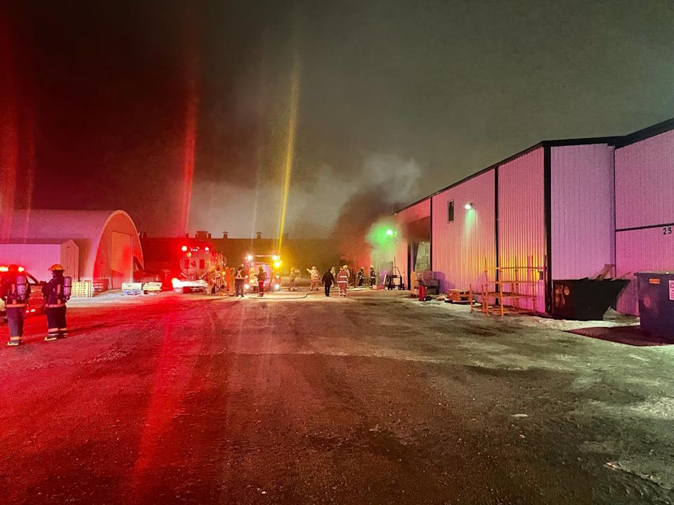 Winkler Fire Department responds to forklift fire Tuesday night ...