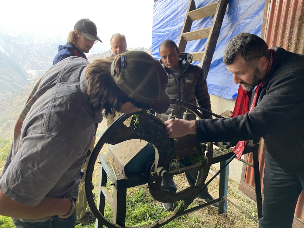 "These people are basically farming right off a mountain." Nepal ...