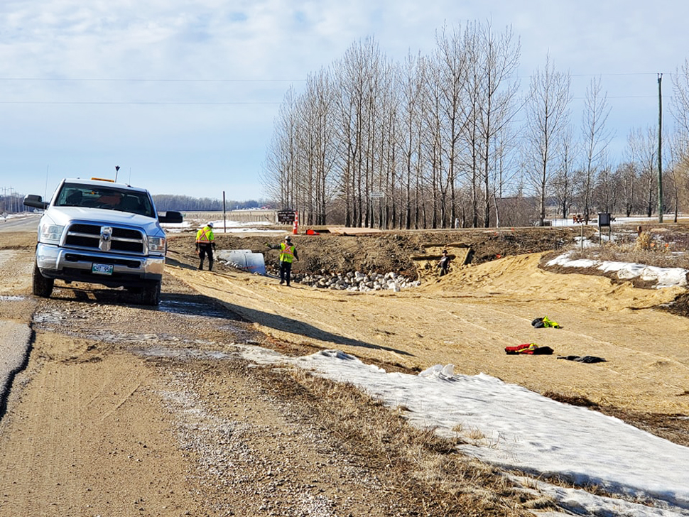 Culvert replacement underway along Hwy 201 near Stuartburn ...